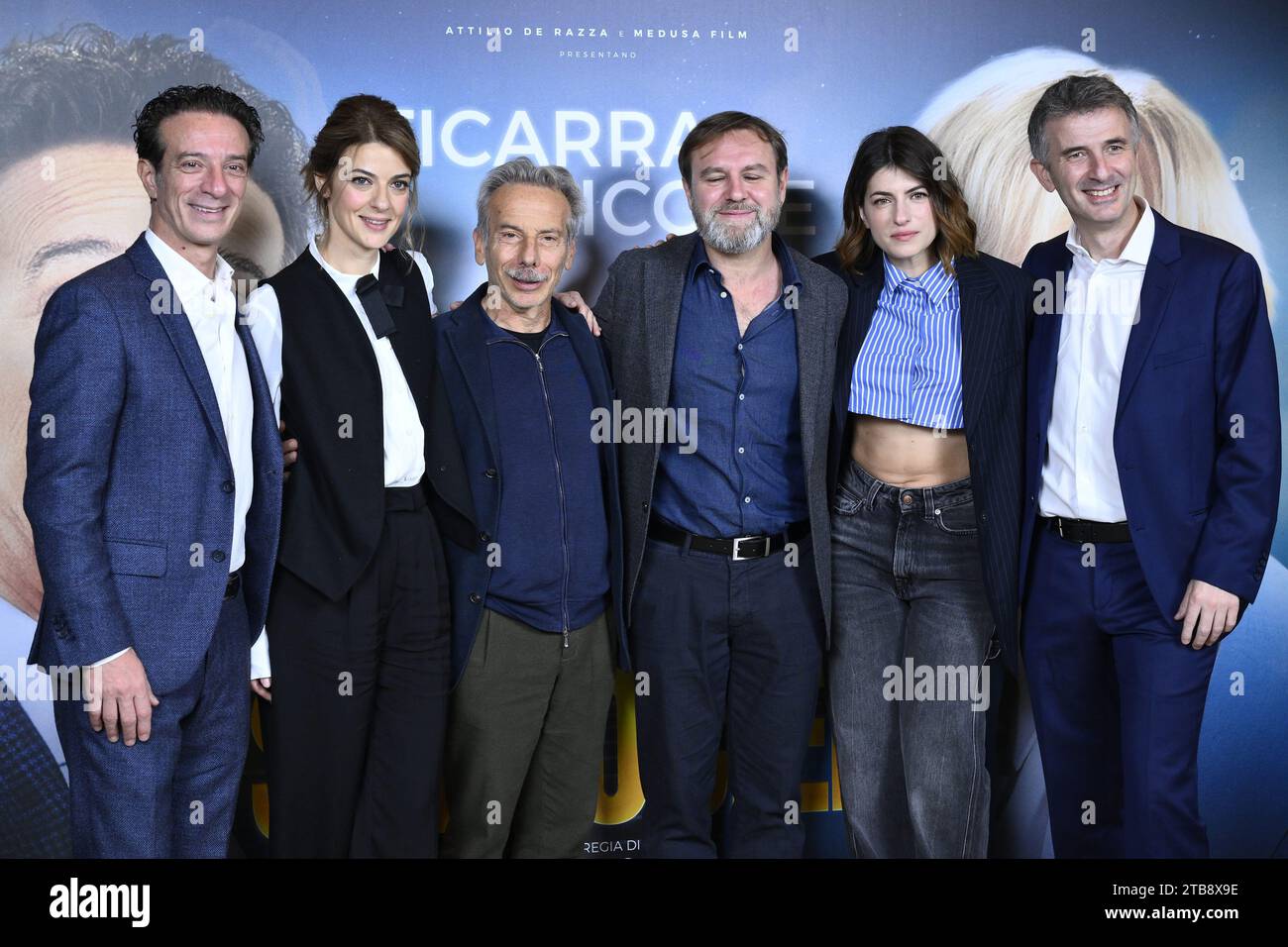 Rome, Italy. 05th Dec, 2023. Salvo Ficarra, Barbara Ronchi, Giovanni ...