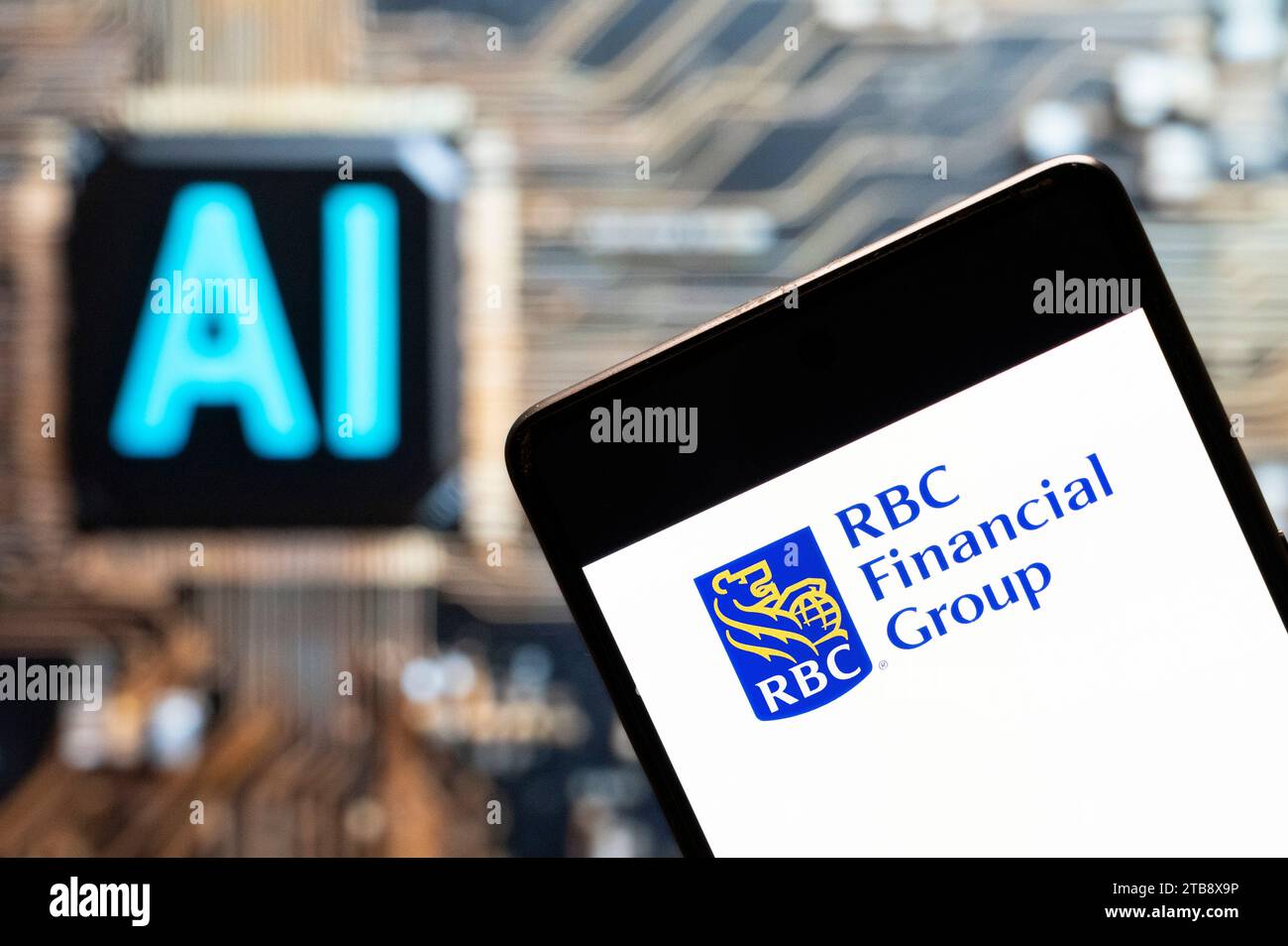 In this photo illustration, the Canadian multinational financial ...