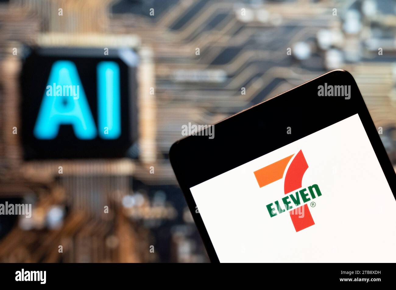 In this photo illustration, the American international chain of the ...