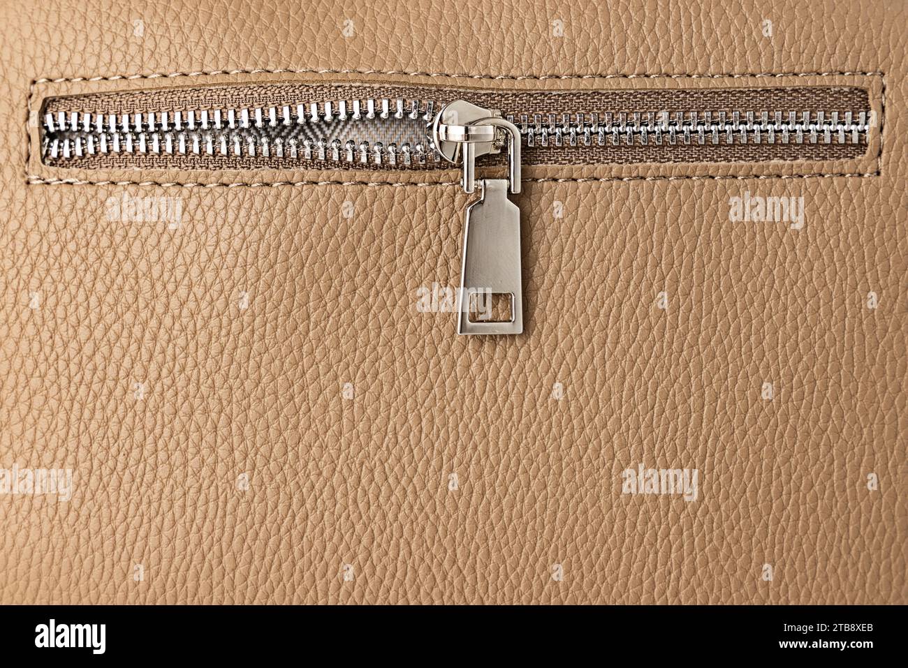 Leather bag and zipper as texture background Stock Photo - Alamy