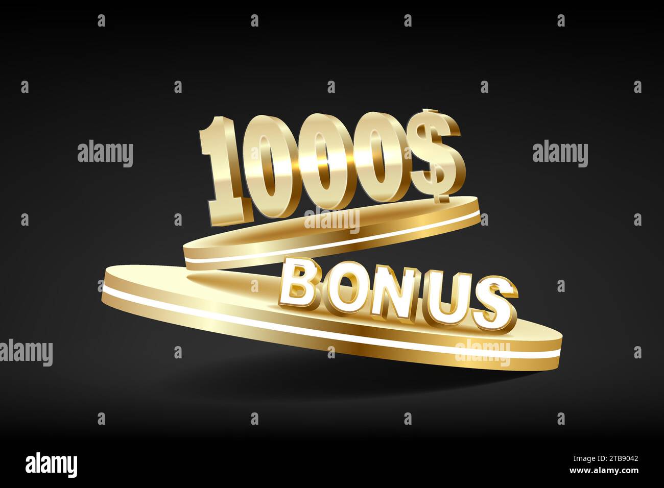 Bonus 1000 dollar and coins coupon special voucher, Check banner ...