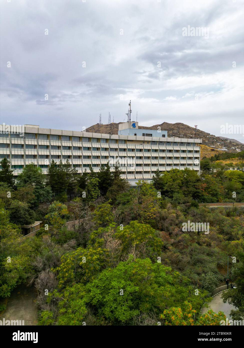 Kabul, Afghanistan - July 25, 2023: Aerial view of Intercontinental ...