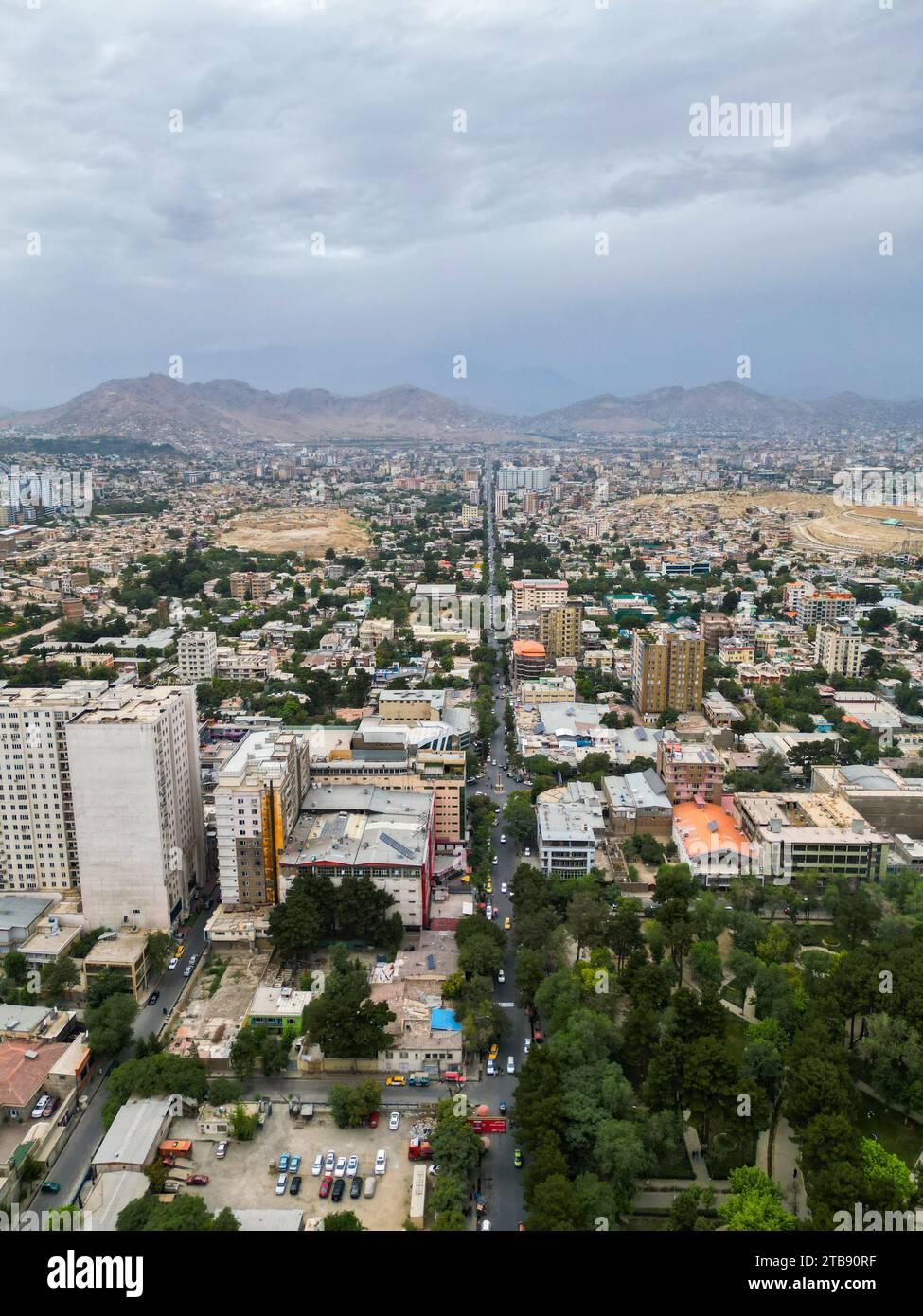 Aerial view of Kabul city Afghanistan Stock Photo - Alamy