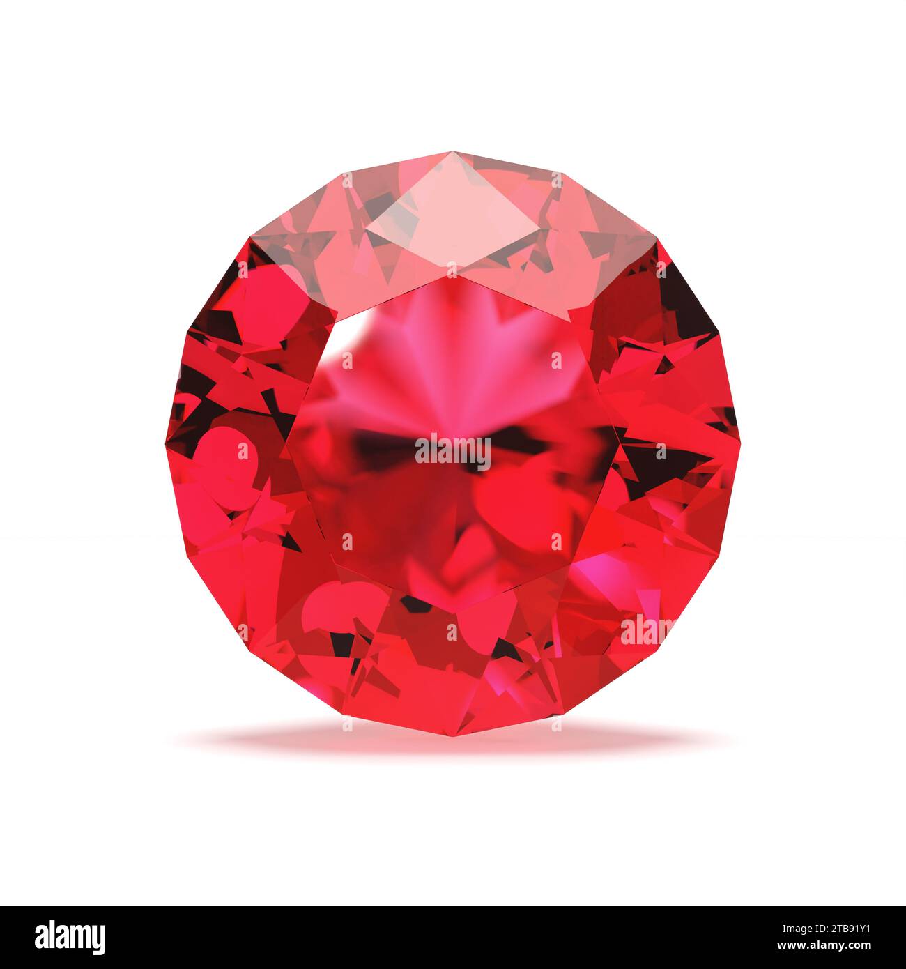 spinel, jewel, pink gemstone, on white background Stock Photo - Alamy