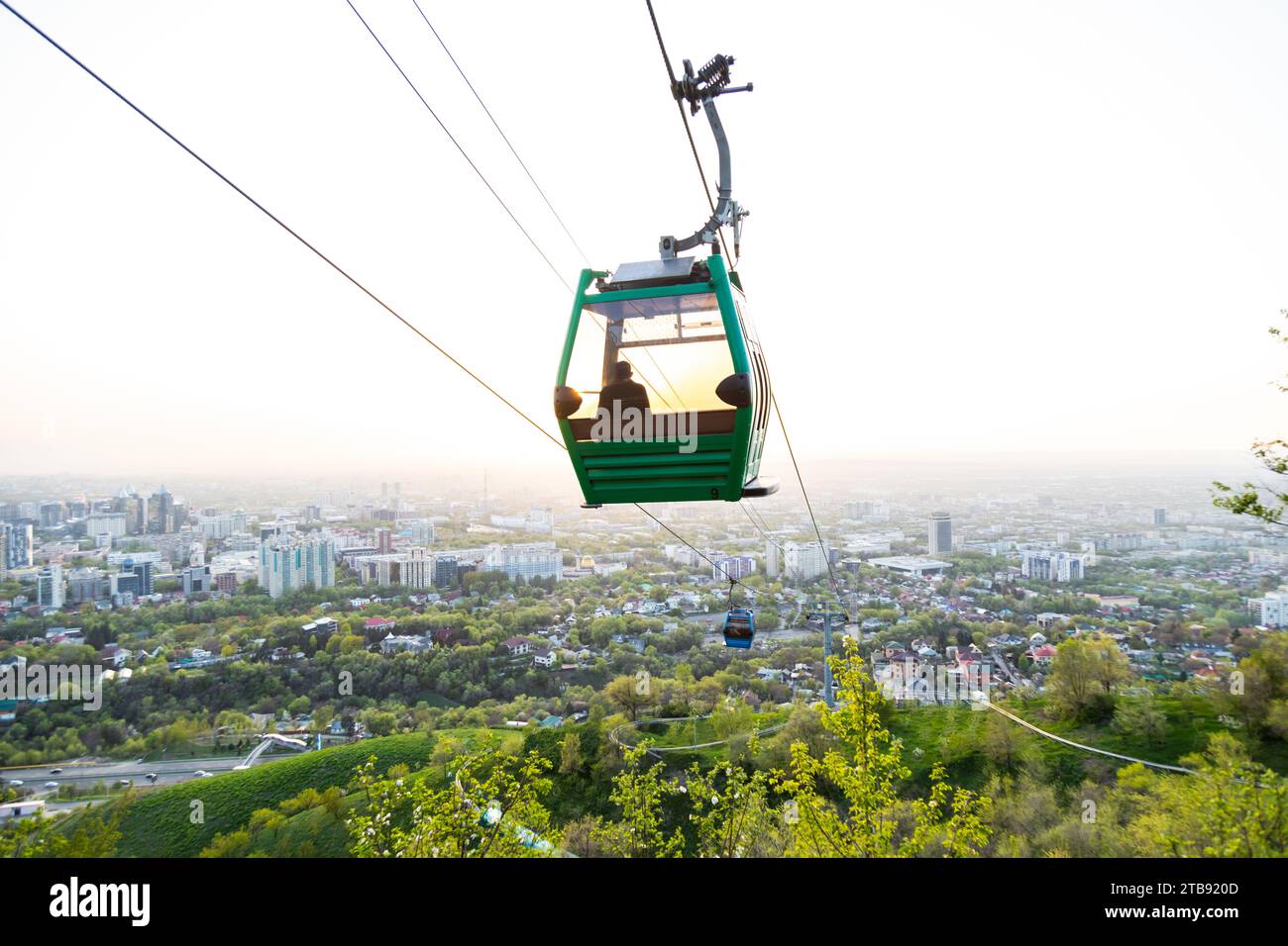 Cable car road kok tobe hi-res stock photography and images - Alamy