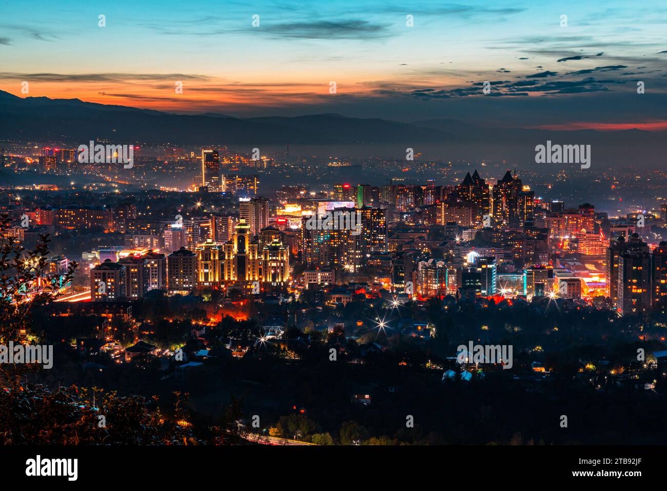 Almaty, Kazakhstan - October 28, 2023: Almaty city with modern ...