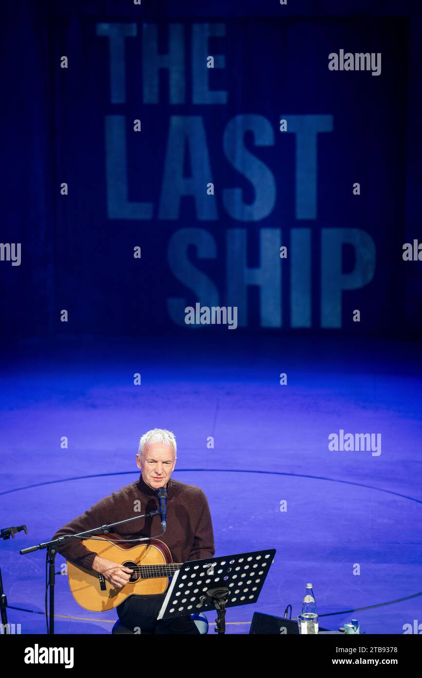 British artist Sting annonces on a press event a new musical at OEstre ...