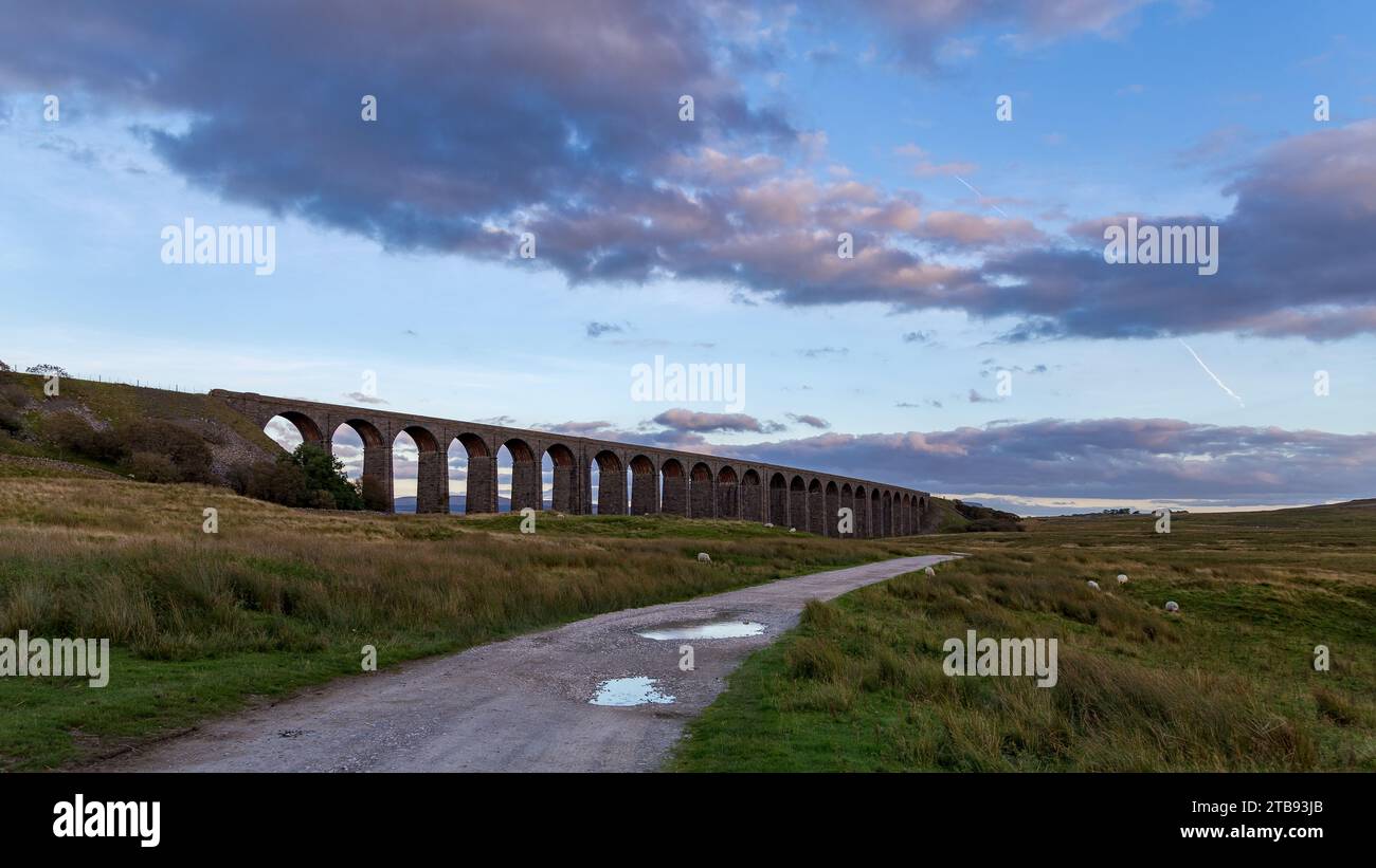 The Ribblehead Viaduct on the Settle-Carlisle Railway, near Ingleton in ...