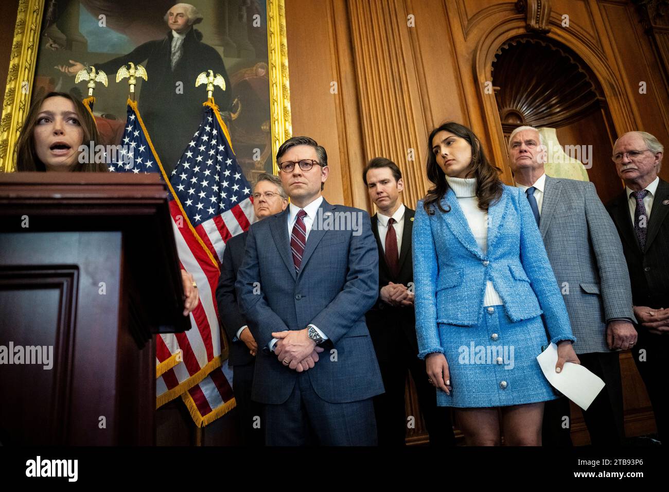 Washington, USA. 05th Dec, 2023. Speaker of the House Mike Johnson (R ...