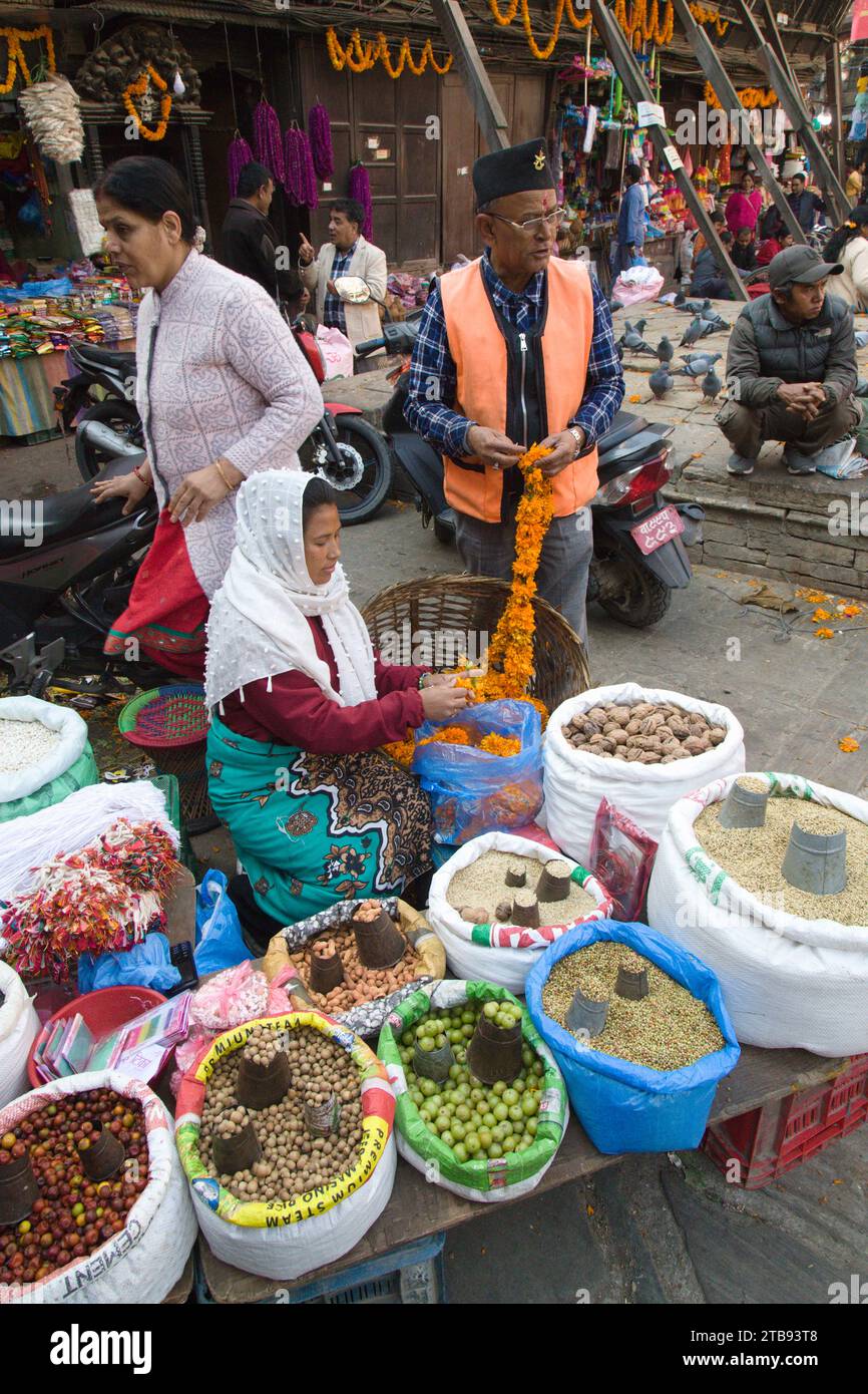 Kathmandu asan market hi-res stock photography and images - Alamy