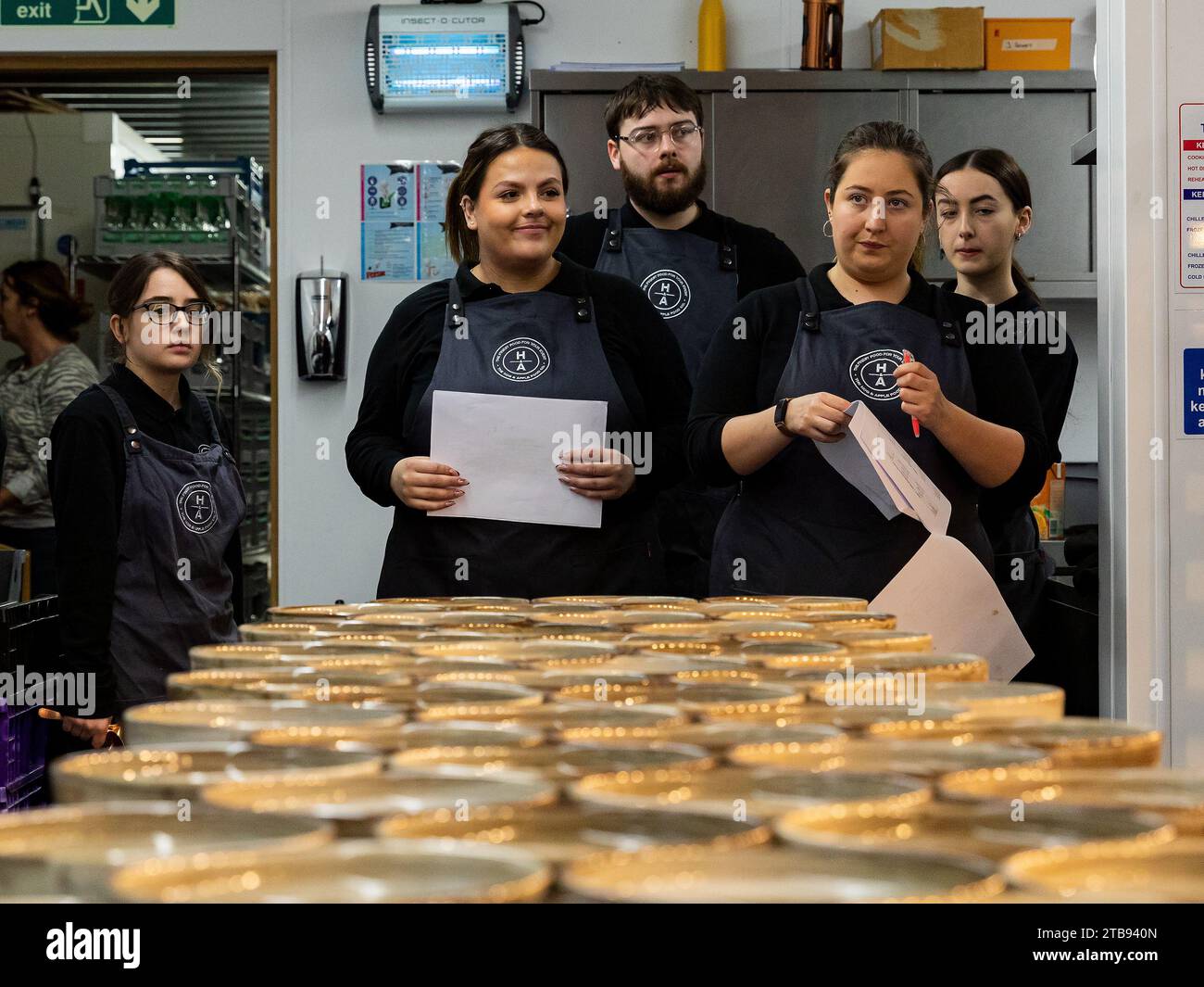 Behind the scenes in a restaurant kitchen Stock Photo - Alamy