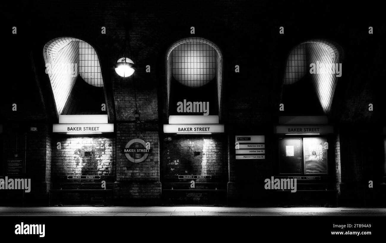 Baker street underground Stock Photo - Alamy