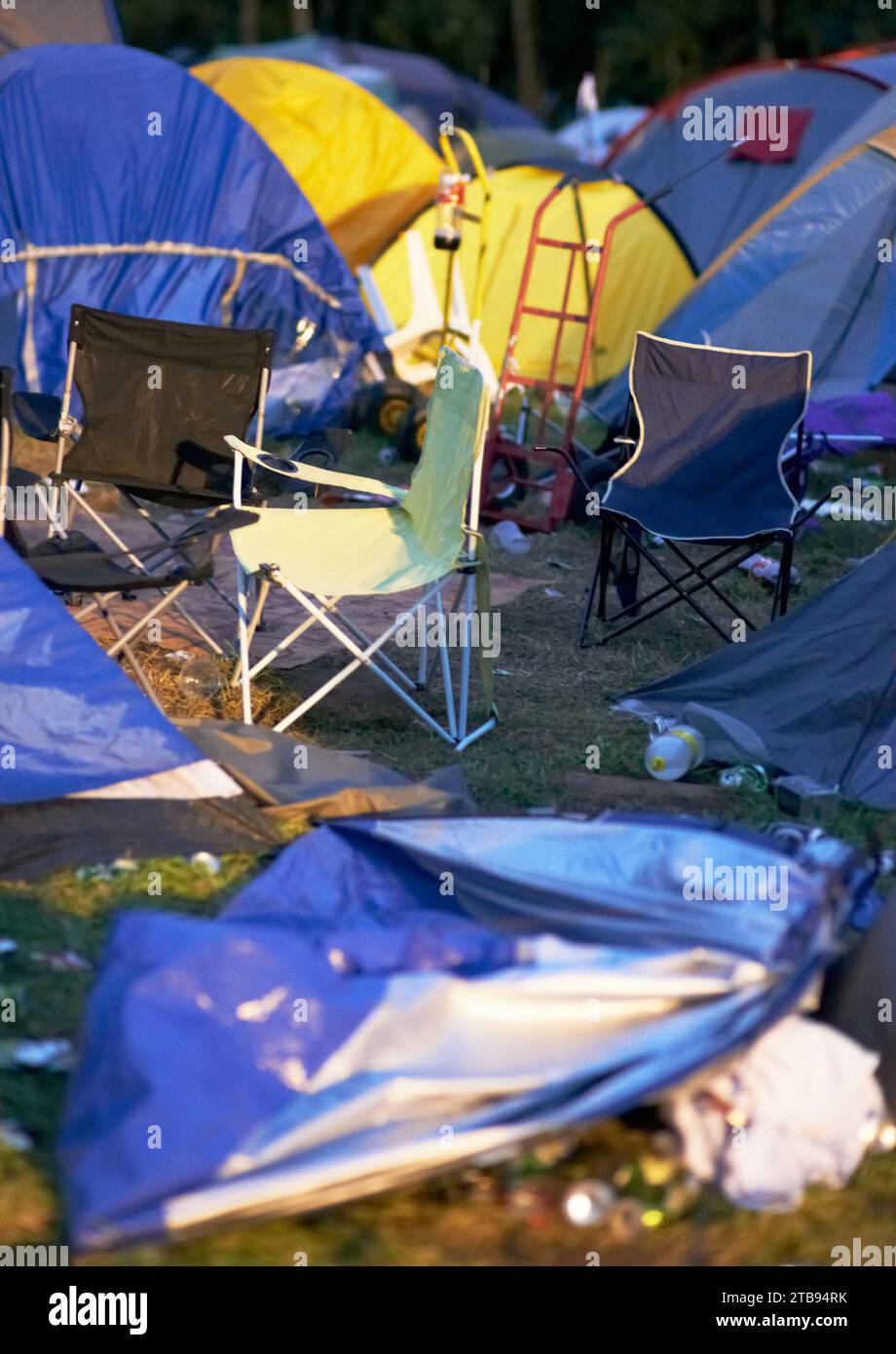 Messy campsite hi-res stock photography and images - Alamy