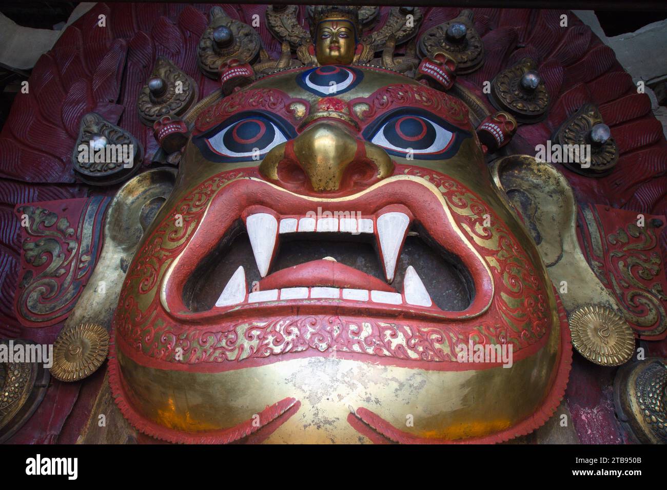 Nepal, Kathmandu, Durbar Square, Seto Bhairab, White Bhairab Stock ...