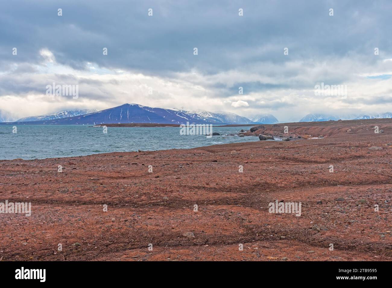 Desolate Rocky Shore in the High Arctic on Worsleyneset in the Svalbard ...
