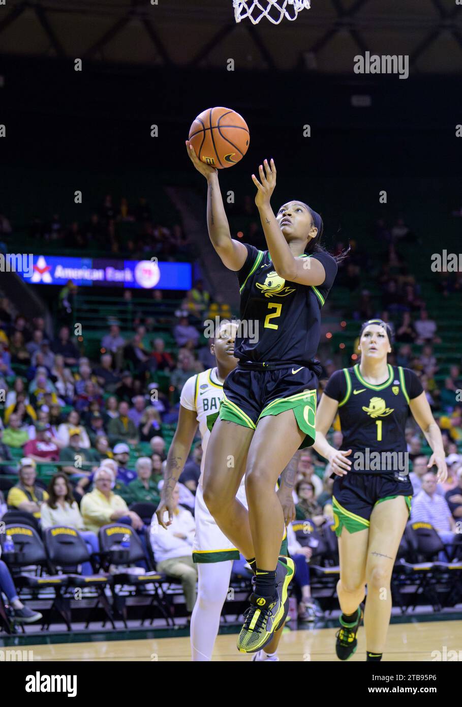 Ferrell Center Waco, Texas, USA. 3rd Dec, 2023. Oregon Ducks guard ...