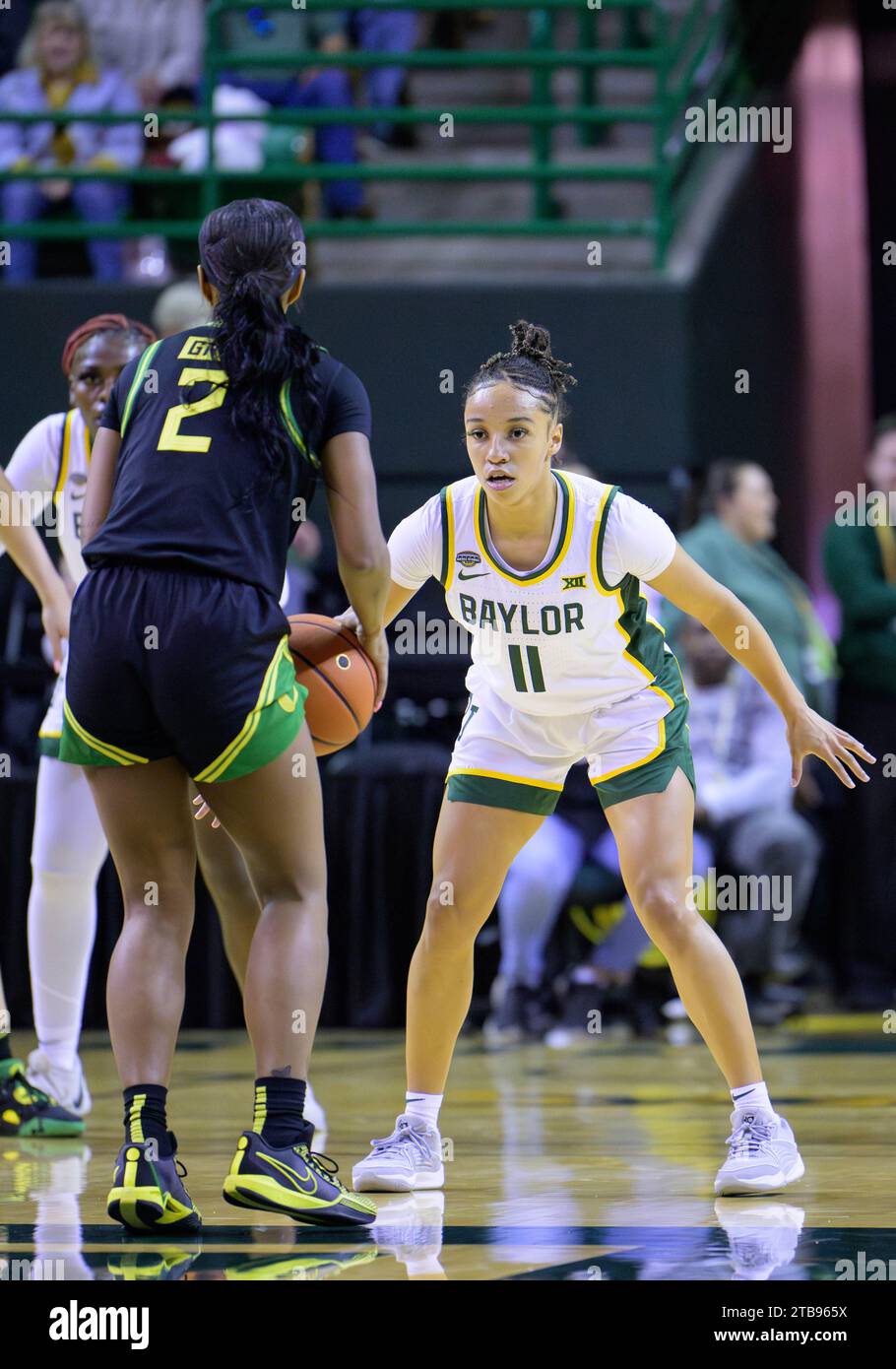 Ferrell Center Waco, Texas, USA. 3rd Dec, 2023. Baylor Lady Bears guard ...