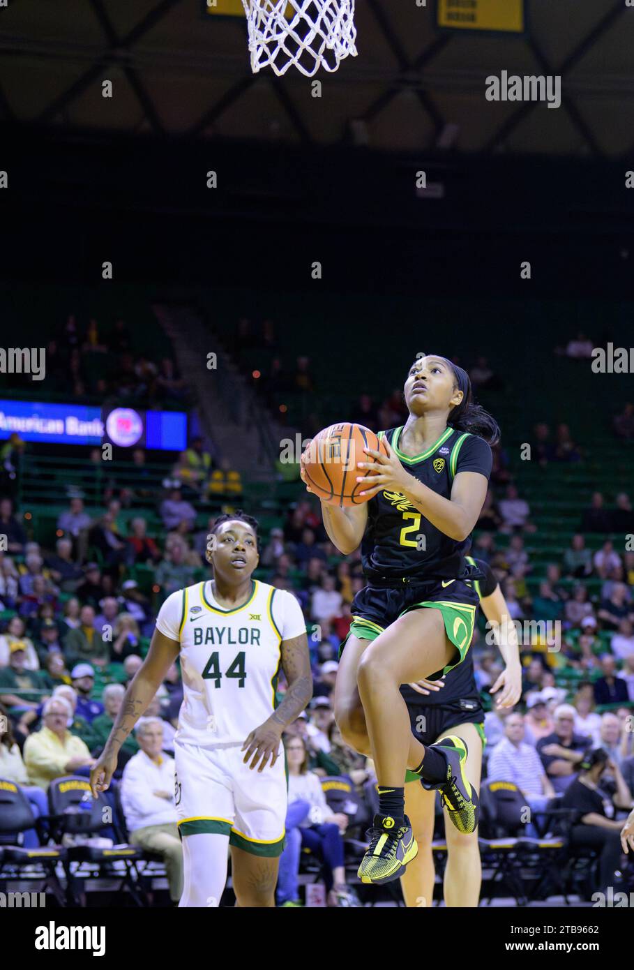 Ferrell Center Waco, Texas, USA. 3rd Dec, 2023. Oregon Ducks guard ...