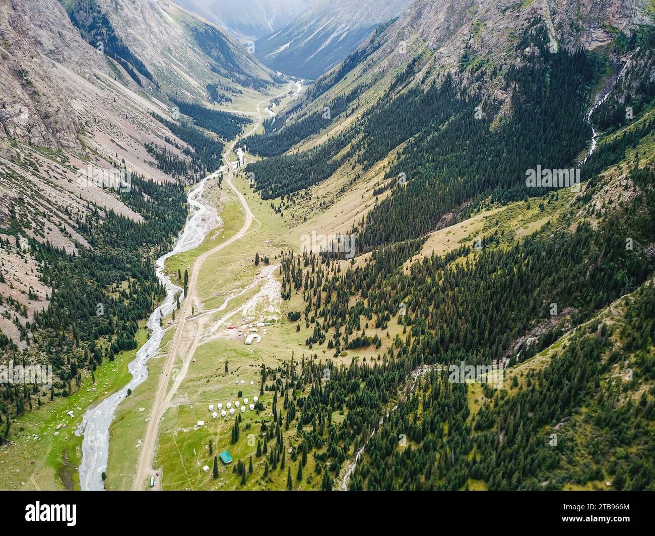 Barskoon waterfall hi-res stock photography and images - Alamy