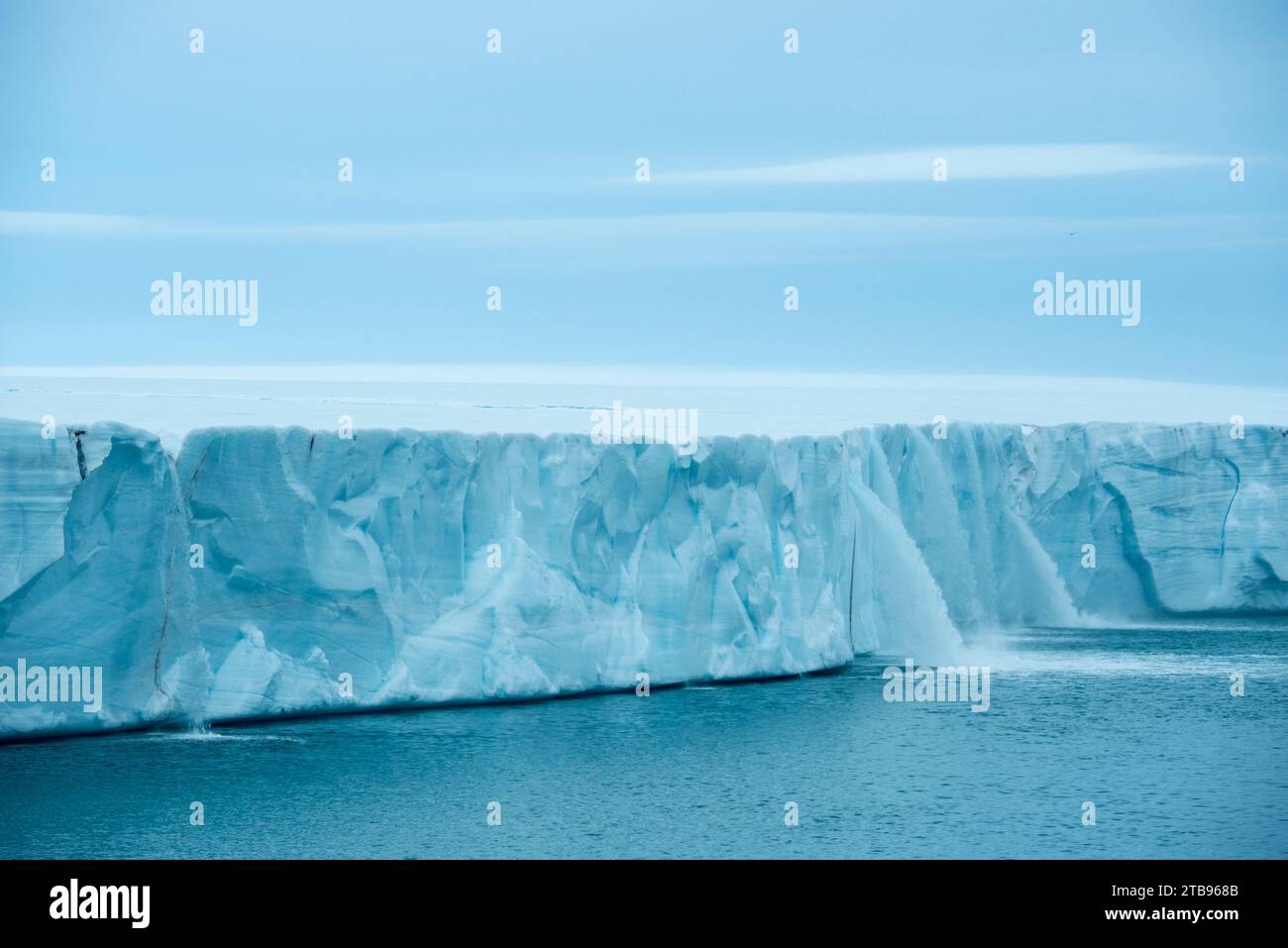 Ice cliff of Nordaustlandet ice cap; Svalbard, Norway Stock Photo - Alamy