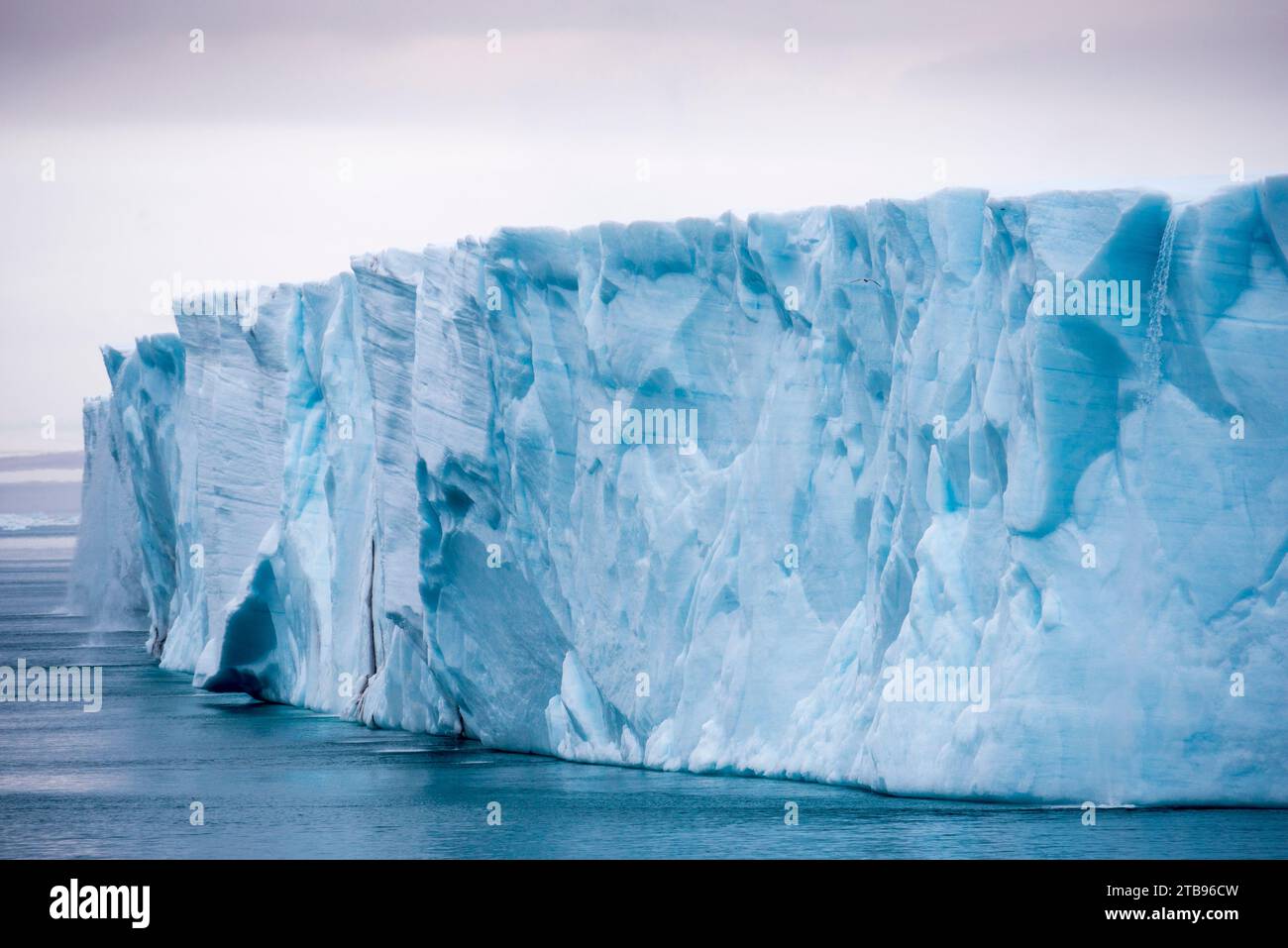 Ice wall of the Nordaustlandet ice cap; Nordaustlandet, Svalbard ...