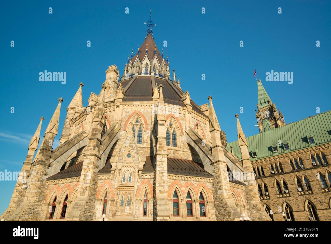 Canadian Library of Parliament on Parliament Hill; Ottawa, Ontario ...