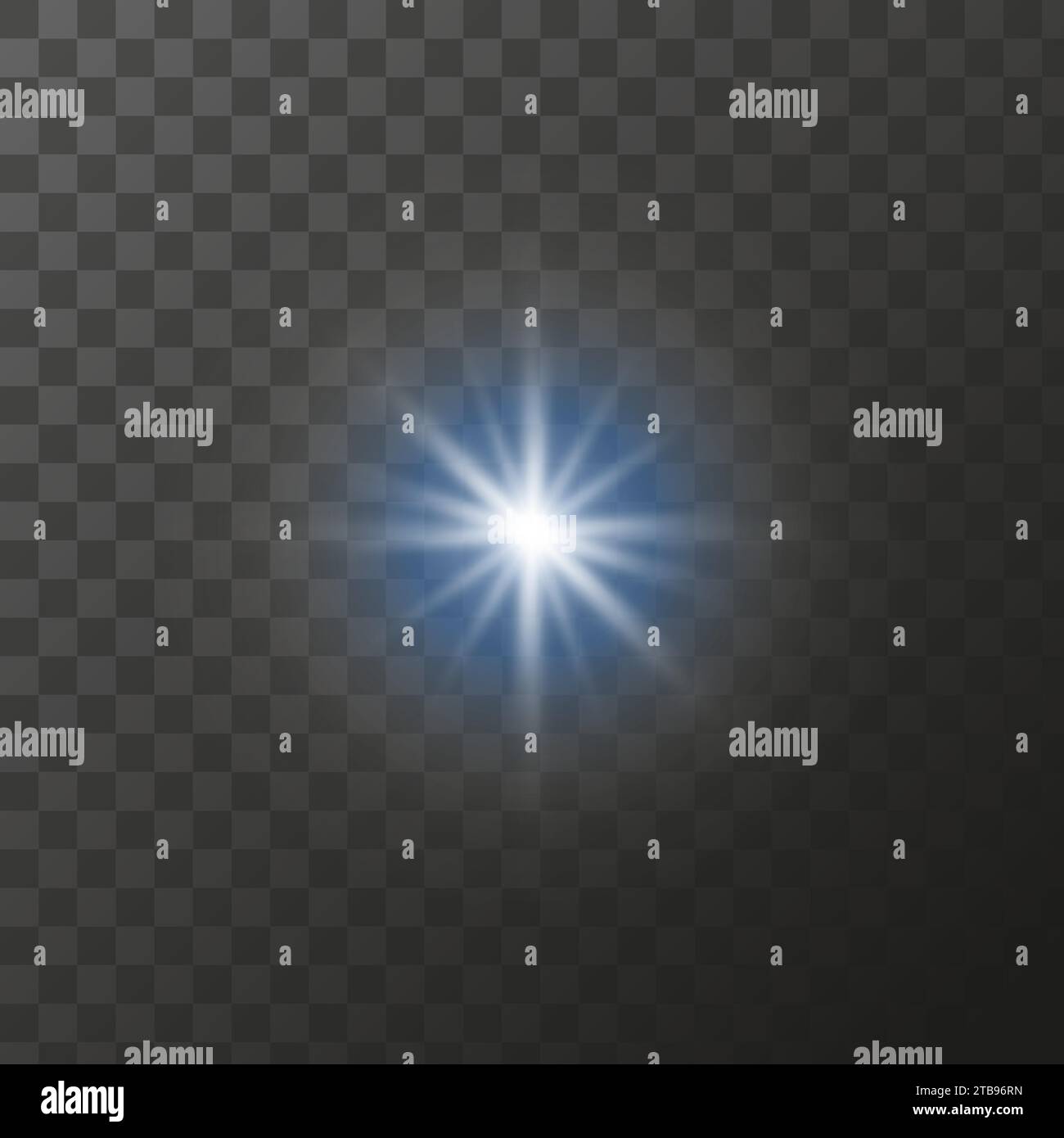 Blue star shining star on transparent background, Bright blue light ...
