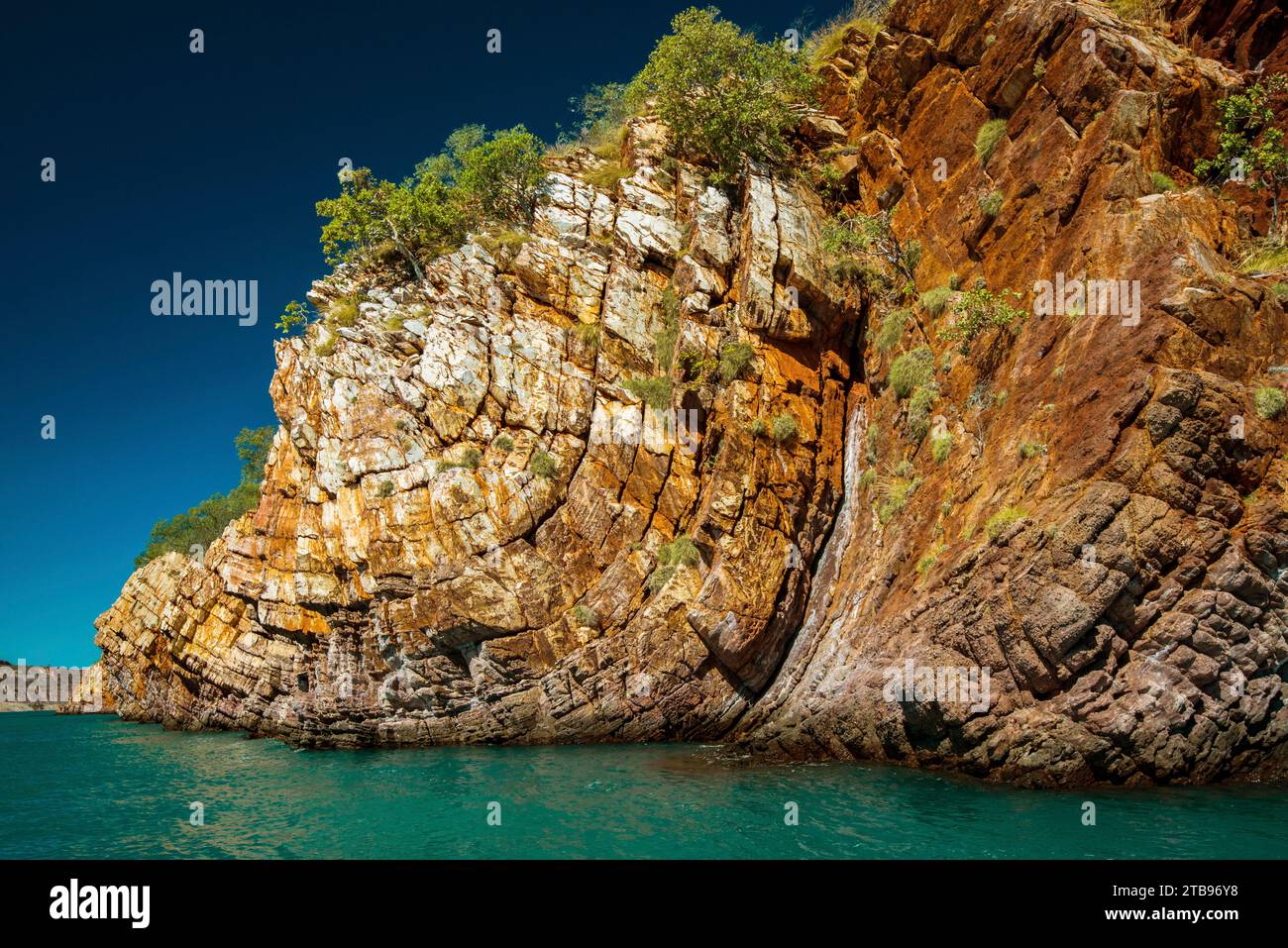 Nares Point, showing deformation of the sandstone strata by eons of ...