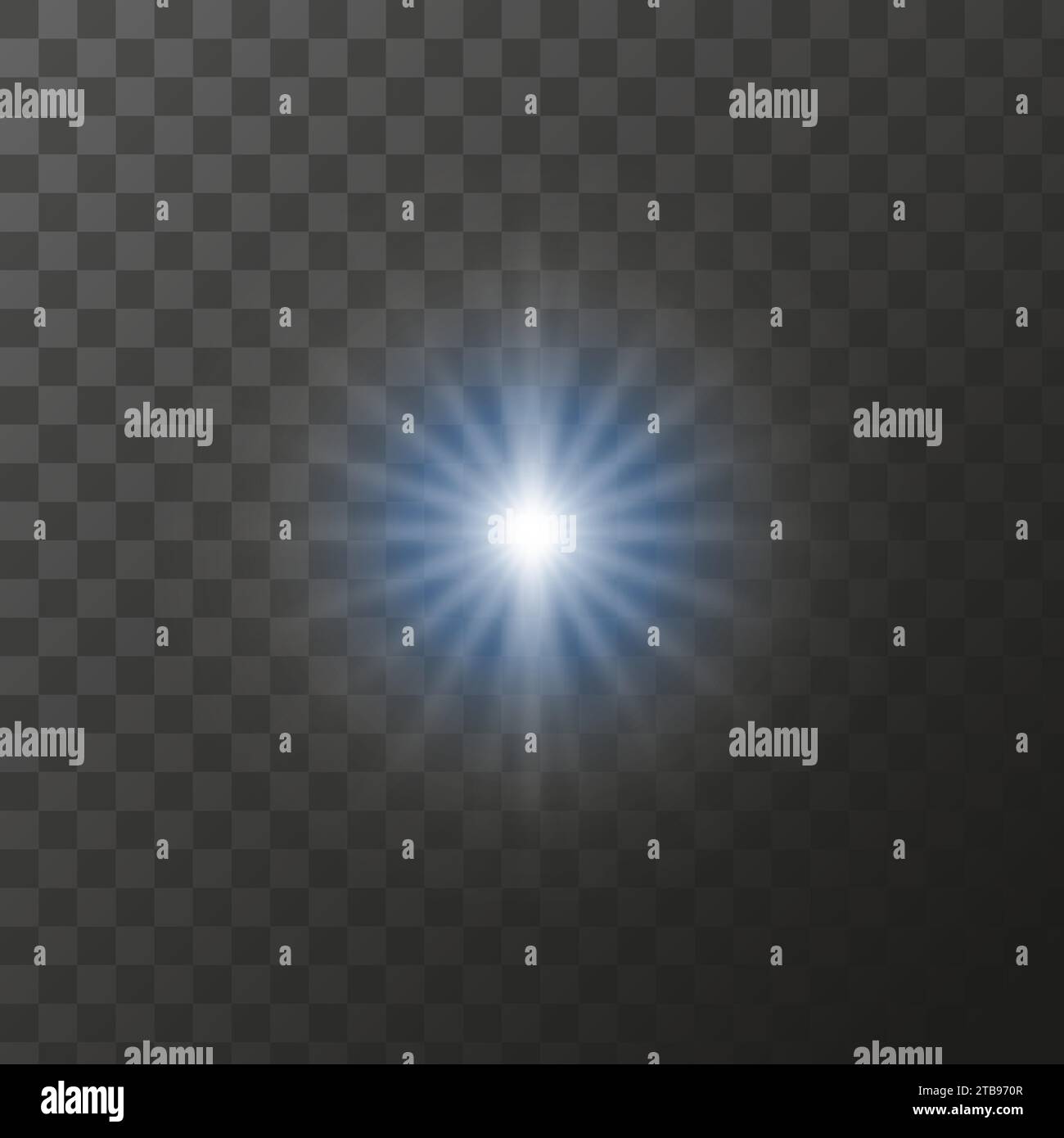 Blue star shining star on transparent background, Bright blue light ...