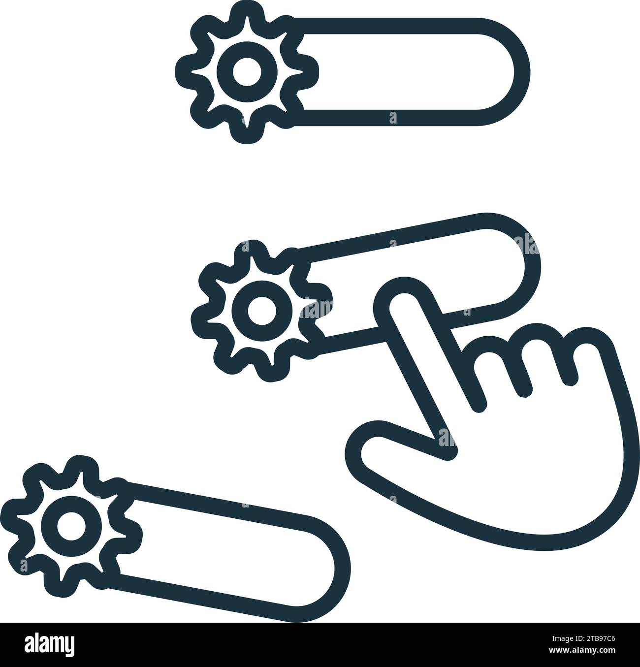 Prioritize outline icon. Monochrome simple sign from productivity ...