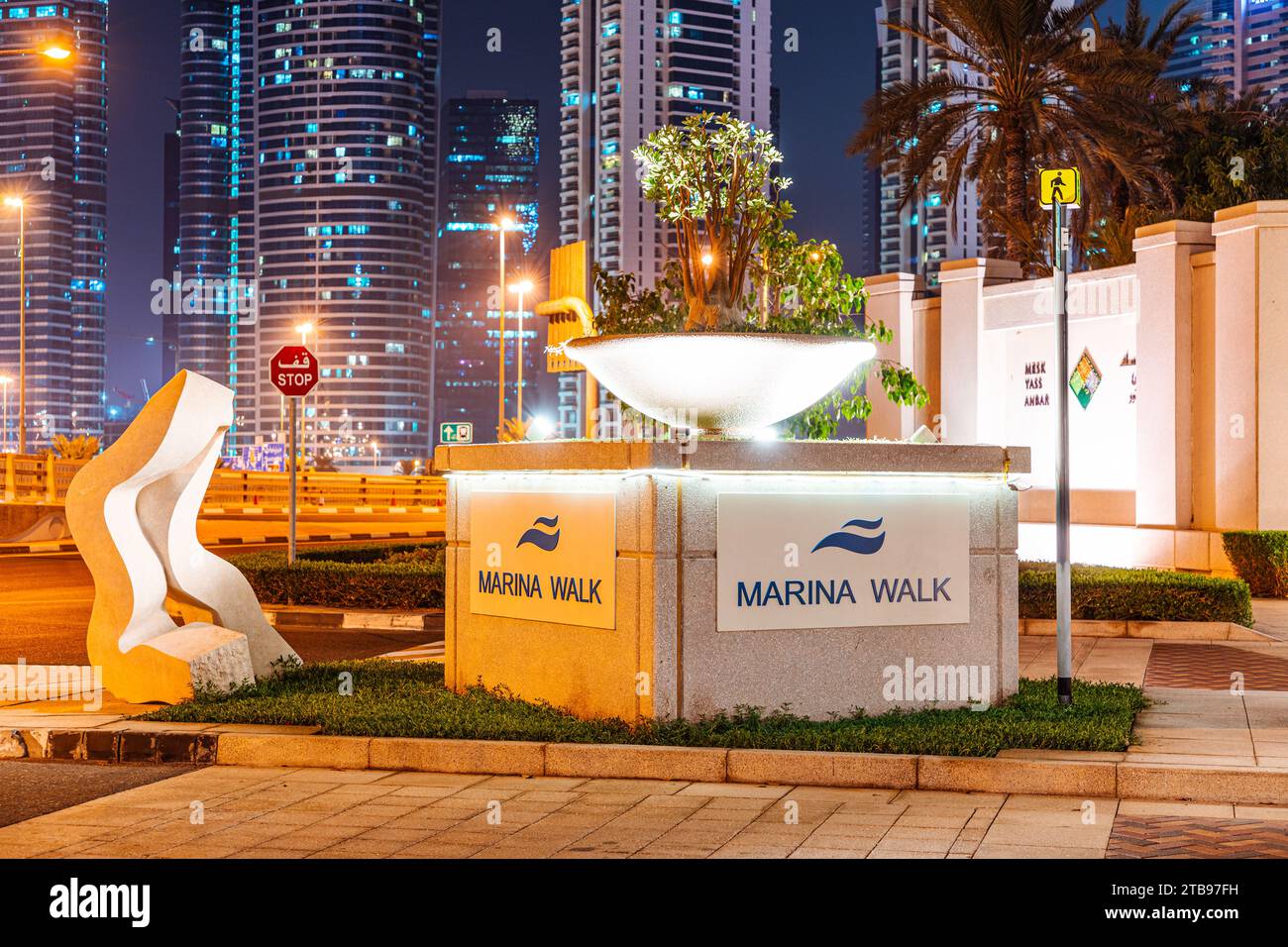 Dubai, United Arab Emirates - October 12, 2023: Dubai Marina Walk at ...