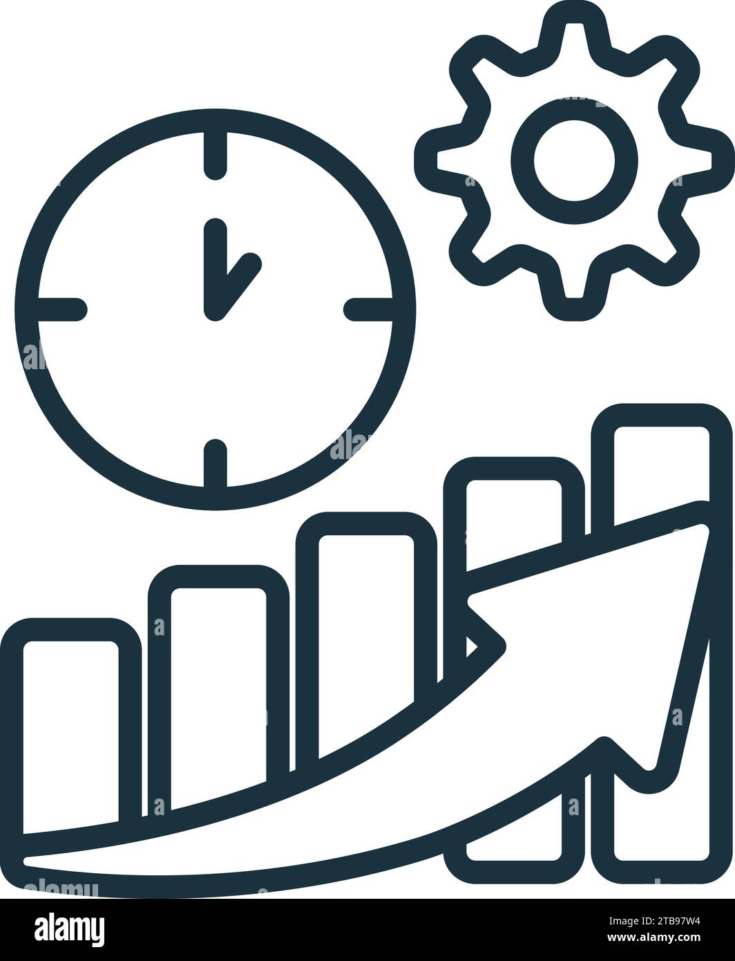 Efficiency outline icon. Monochrome simple sign from productivity ... Efficiency outline icon. Monochrome simple sign from productivity ...
