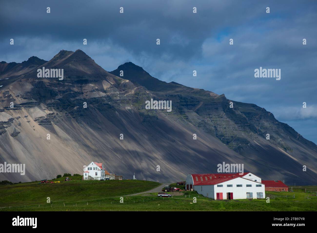 Roadside farm along the south coast of Iceland; Iceland Stock Photo - Alamy