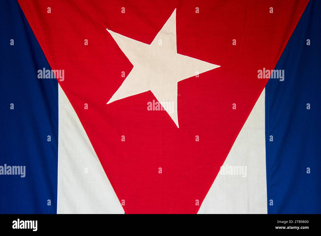 Cuban national flag; Havana, Cuba Stock Photo - Alamy