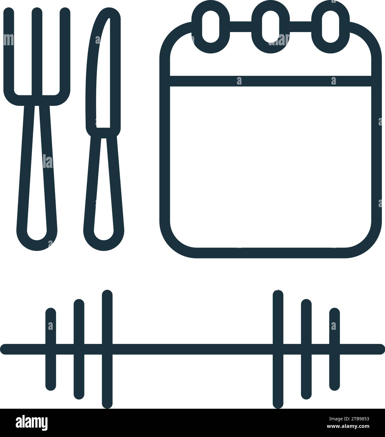 Daily routine outline icon. Monochrome simple sign from productivity ...