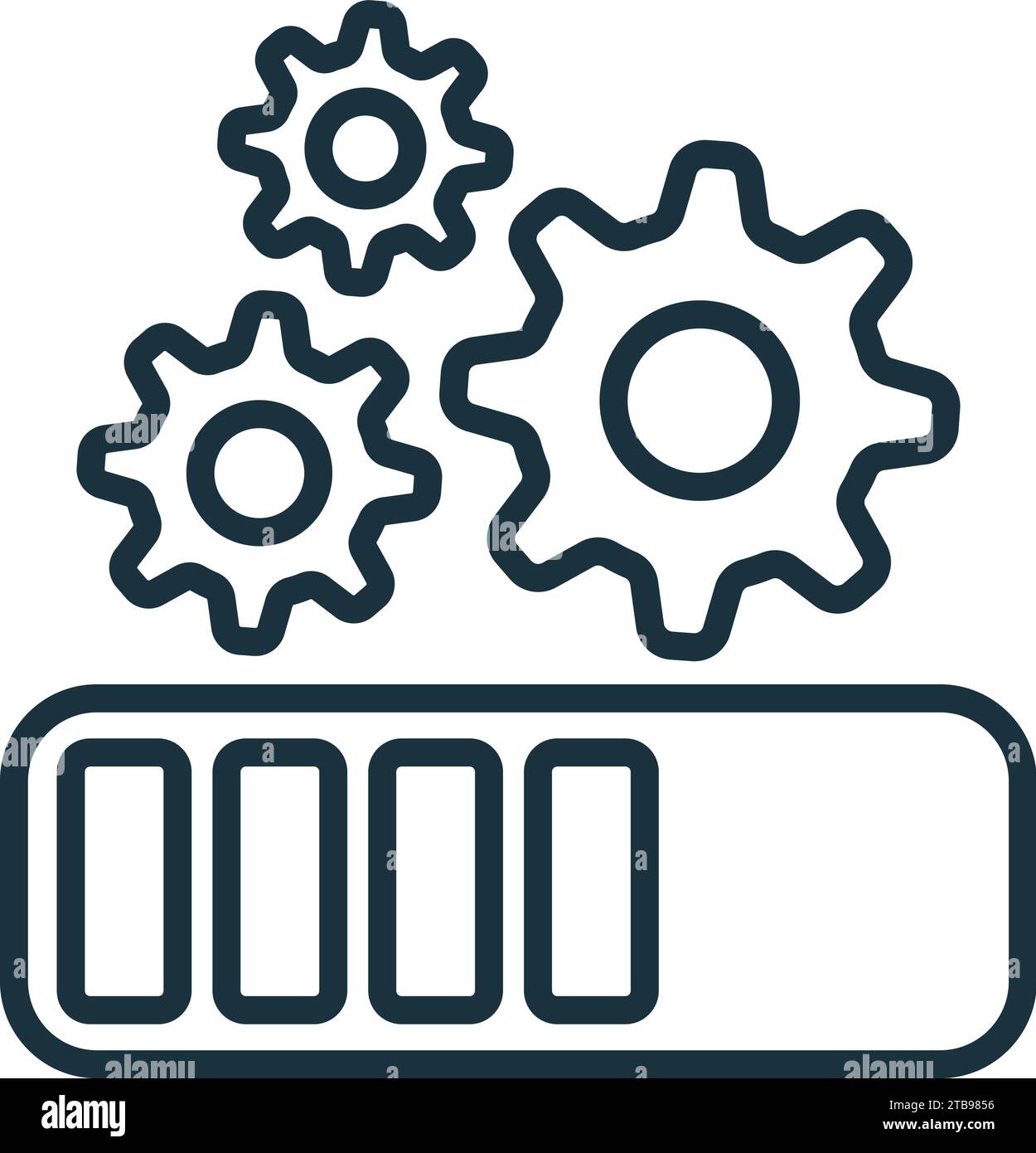 Progress Outline Icon Monochrome Simple Sign From Productivity Collection Progress Icon For