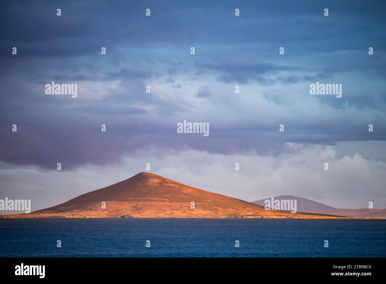View of the peak of Steeple Jason Island; Steeple Jason Island ...