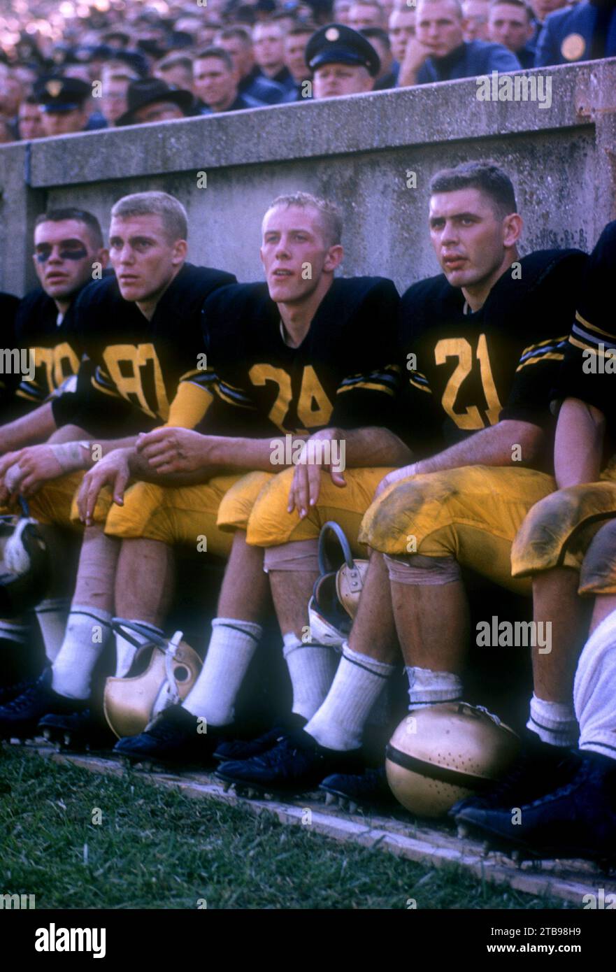 WEST POINT, NY - OCTOBER 4: Bill Carpenter #87, Pete Dawkins #24 and ...