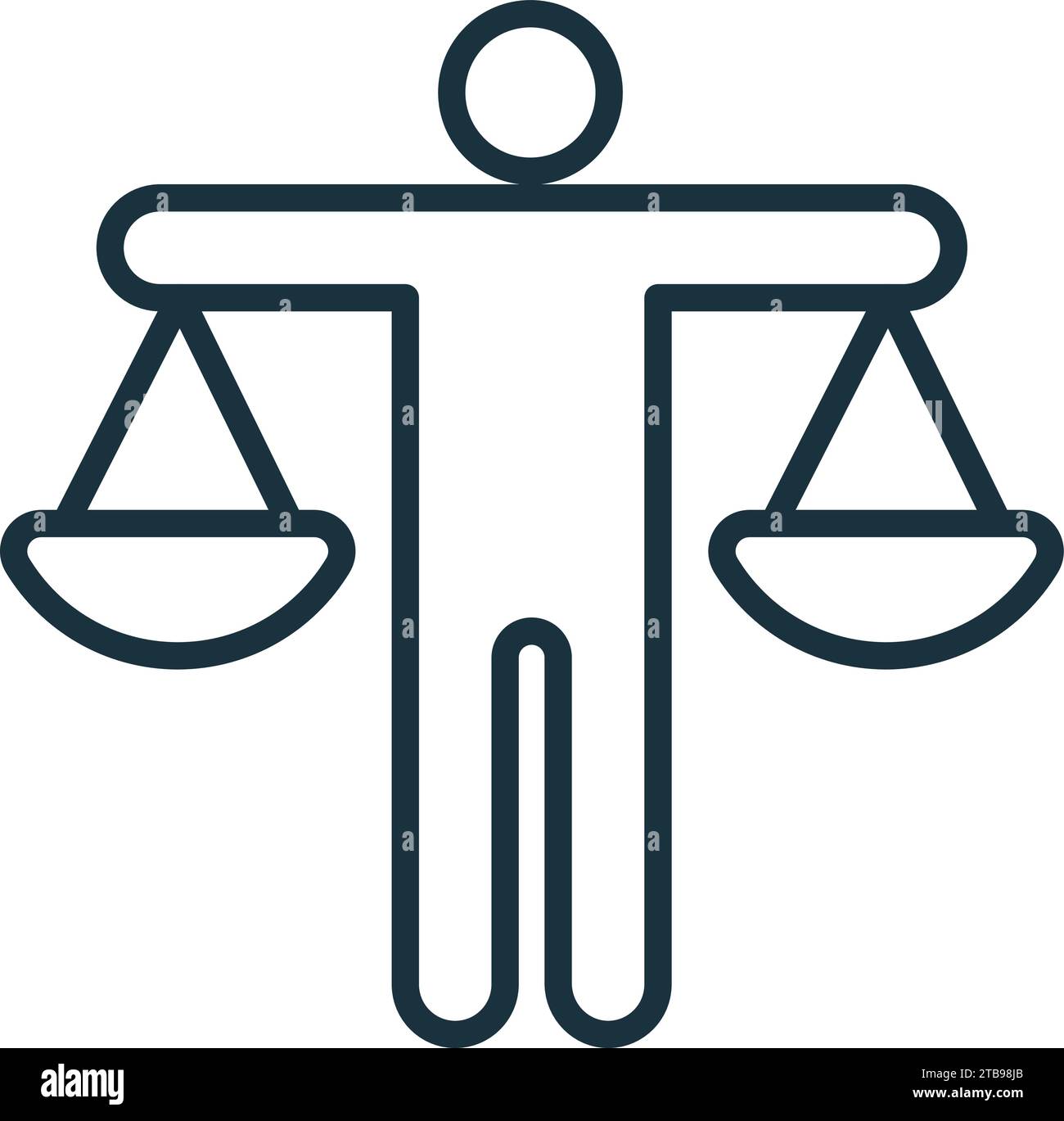 Human rights outline icon. Monochrome simple sign from social causes ...