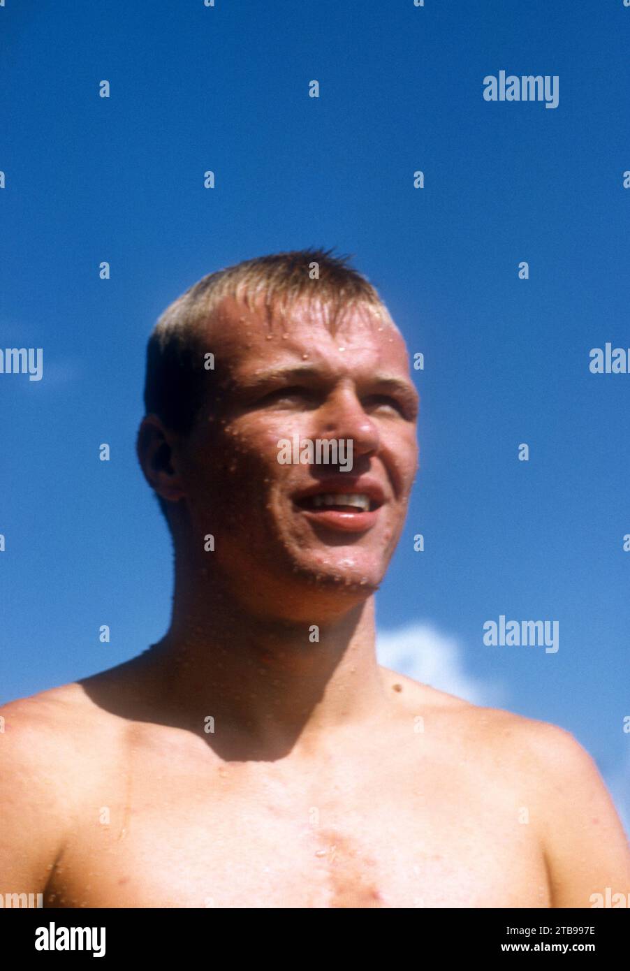 DETROIT, MI - AUGUST 10: American swimmer George Breen poses for a ...