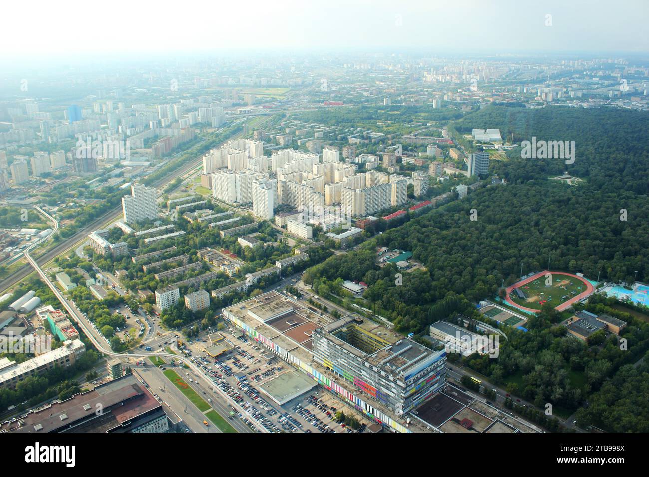 Aerial view of Moscow city, Russia Stock Photo - Alamy