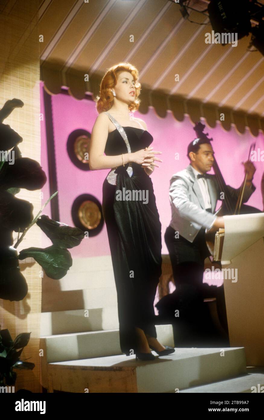 APRIL 23: American singer and actress Abbe Lane performs on stage on ...