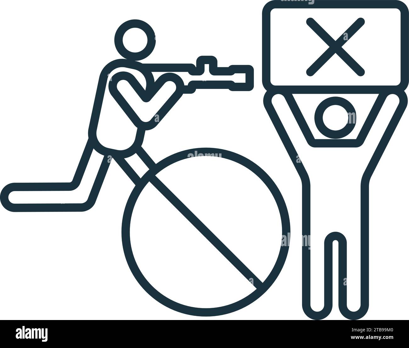 Anti gun demonstration Stock Vector Images - Alamy