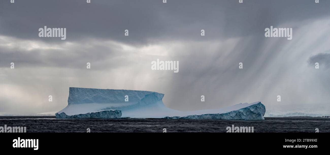 Large iceberg and stormy weather; Antarctica Stock Photo - Alamy