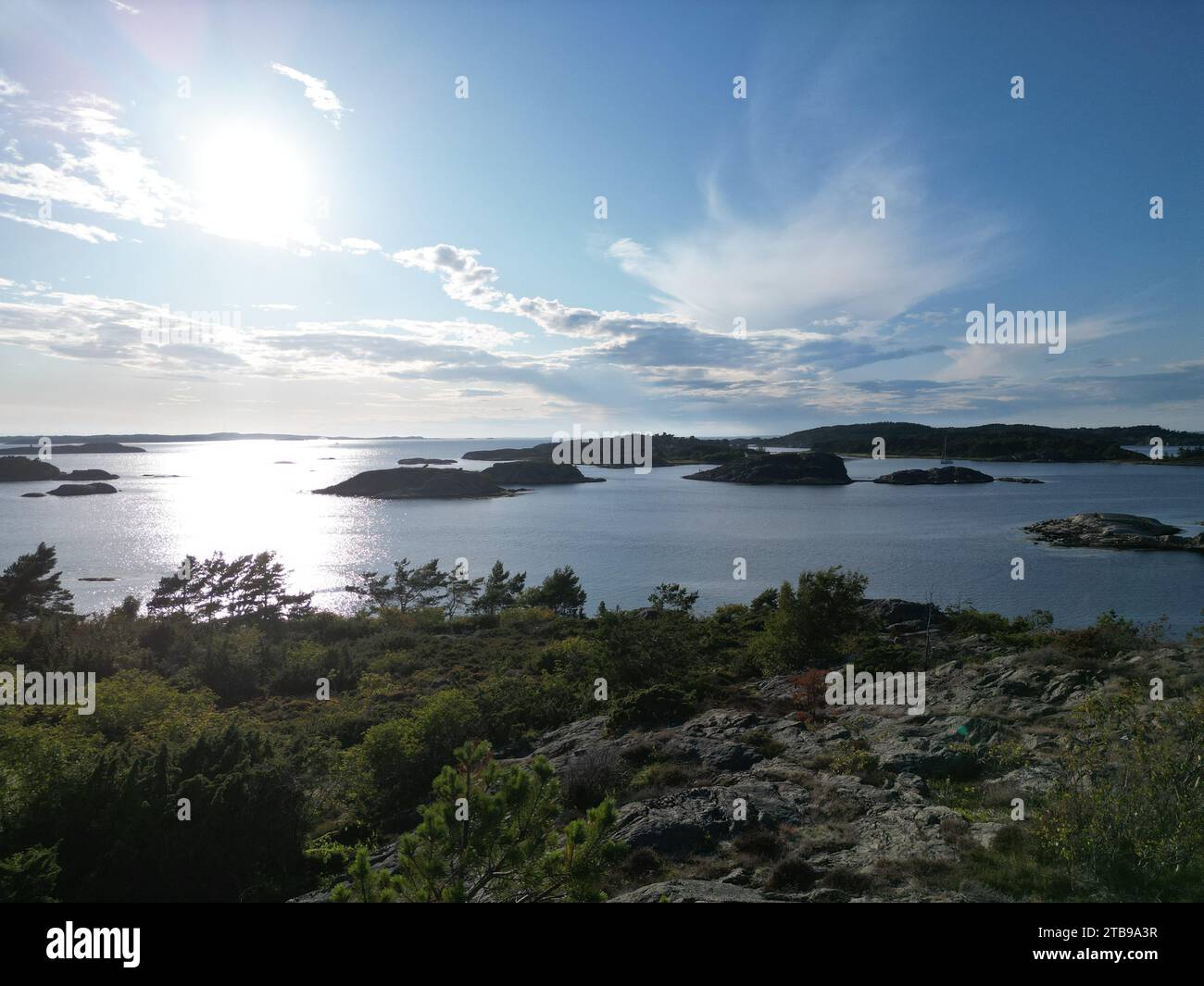 Aerial view of Sweden Islands near Kosterhavet National Park Stock ...