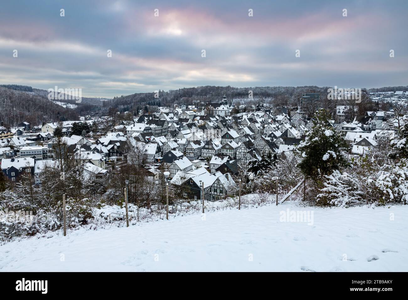 The historic center of Freudenberg in Germany Stock Photo - Alamy