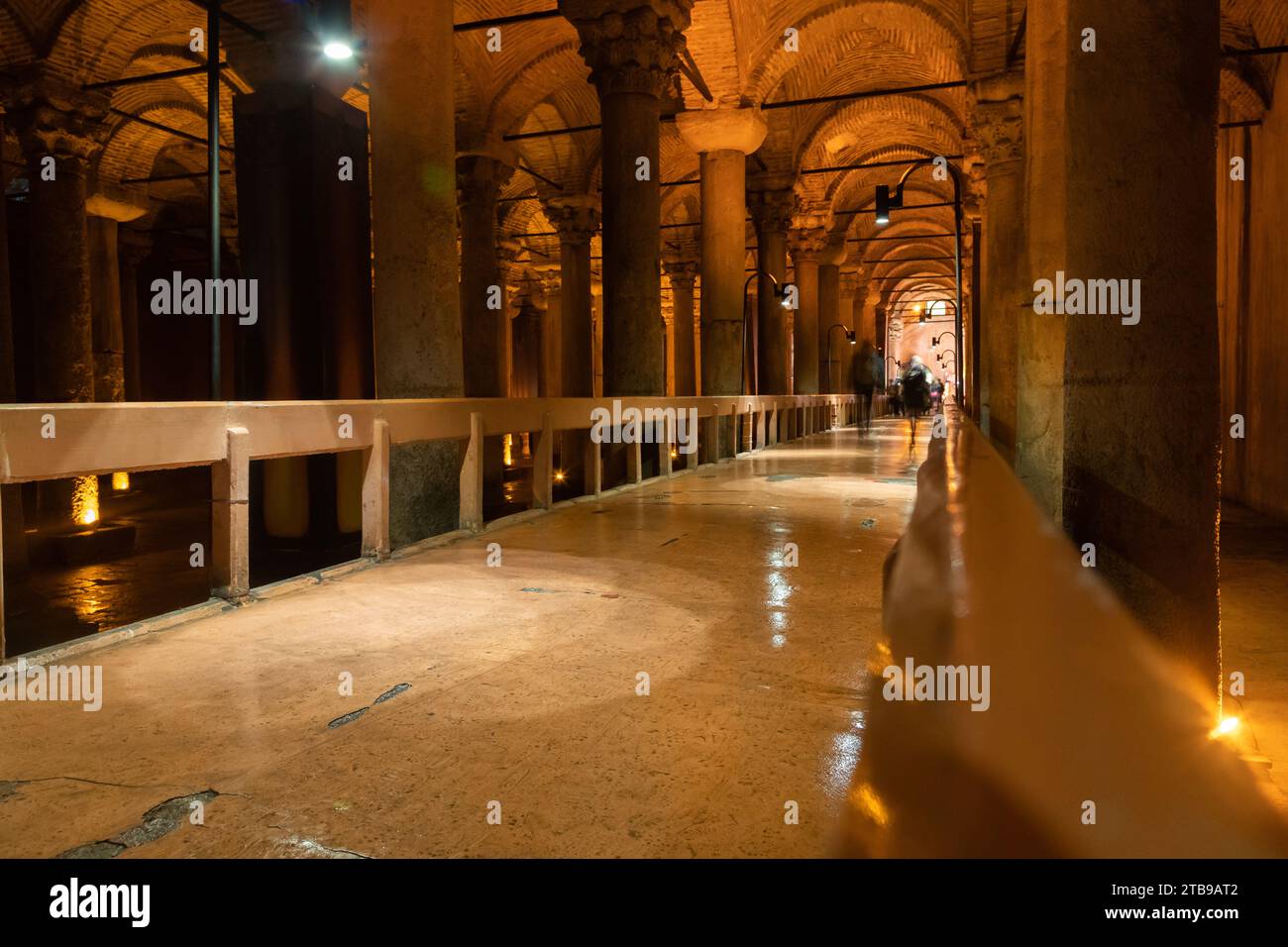 Inside of Basilica Cistern, these were built in the 6th century during ...