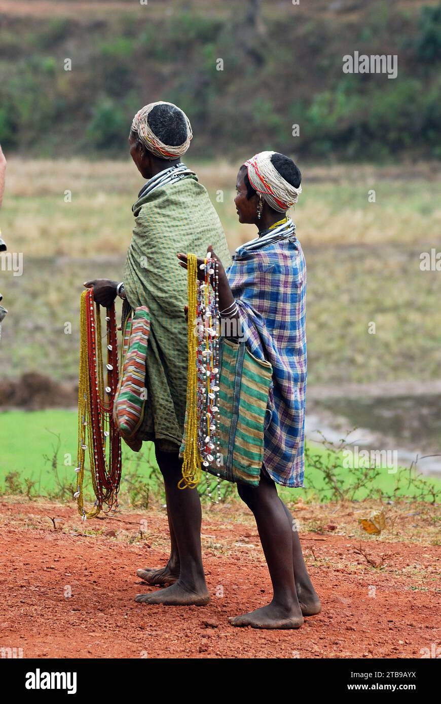 Bondas tribal women going to the Ankudeli market. The Bonda, also known ...