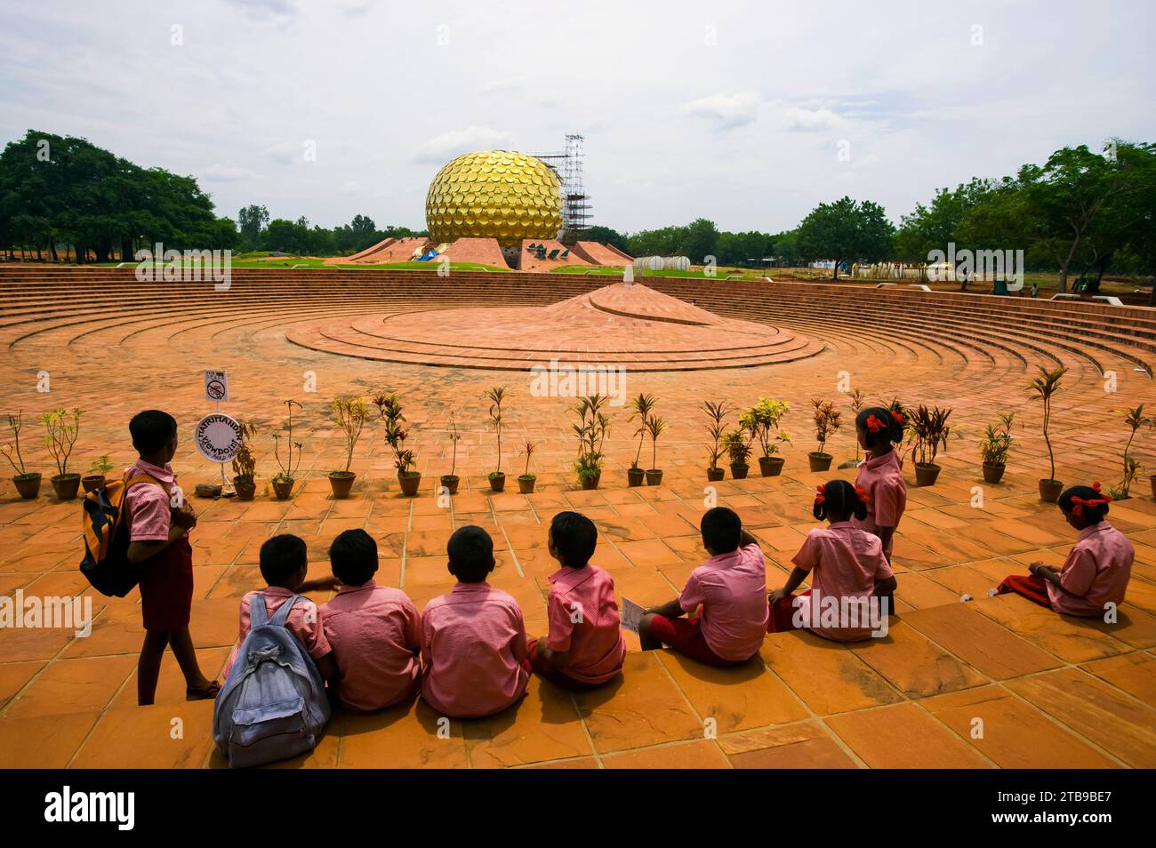 School kids visit Auroville, Utopian 'city with a soul', with a view of ...