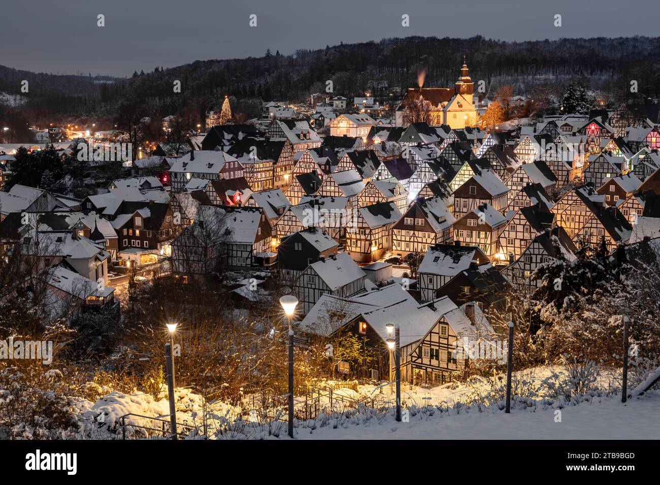 The historic center of Freudenberg in Germany Stock Photo - Alamy
